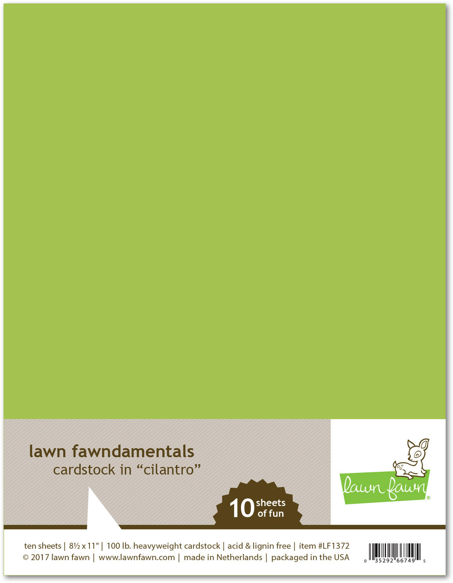 Lawn Fawn Cilantro Cardstock – Orchids and Hummingbirds Designs, LLC